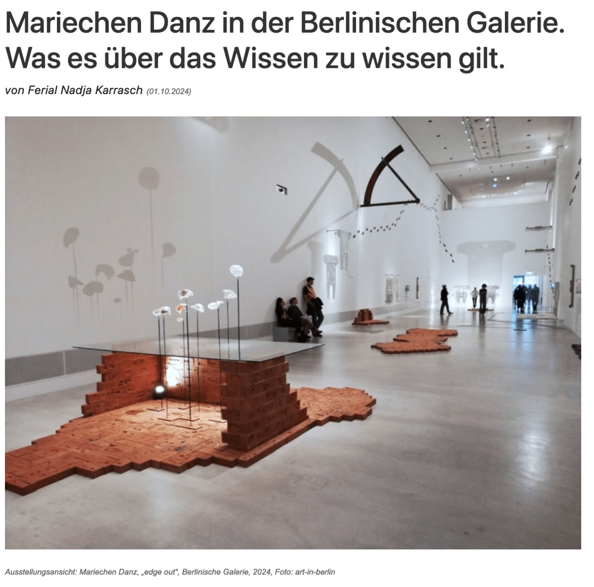 Mariechen Danz in der Berlinischen Galerie – Ferial Nadja Karrasch